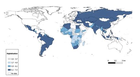 Level Of Digitalization In All Sampled Countries Download Scientific
