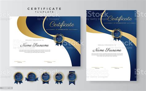 현대 파란색 인증서 템플릿 및 테두리 상 졸업장 명예 업적 졸업 및 인쇄 골동품에 대한 스톡 벡터 아트 및 기타 이미지 골동품 공란 교육 Istock