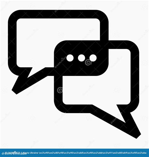 New Chat Icon Correspondence Between People Stock Vector Illustration Of Pictogram Sign