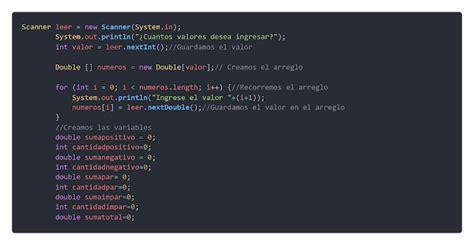 Guardar y Sumar N números en Java Positivo Negativo Par e Impar