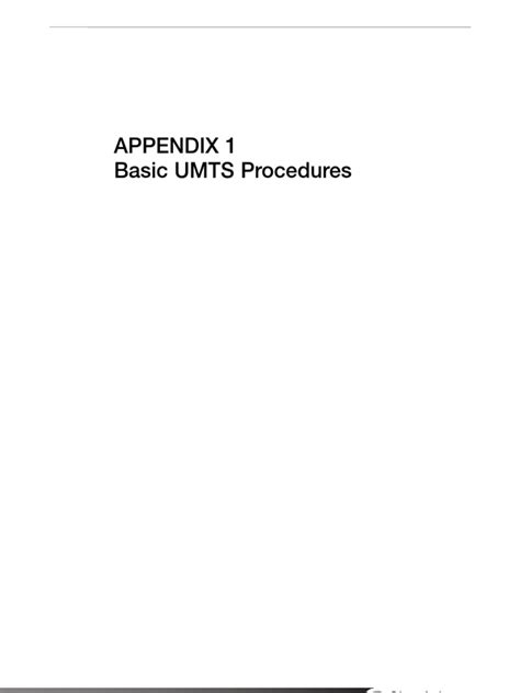 7basic Umts Procedures Pdf Computer Network Network Protocols
