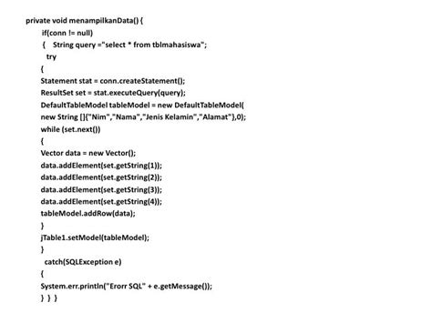 koneksi database mysql dengan netbean