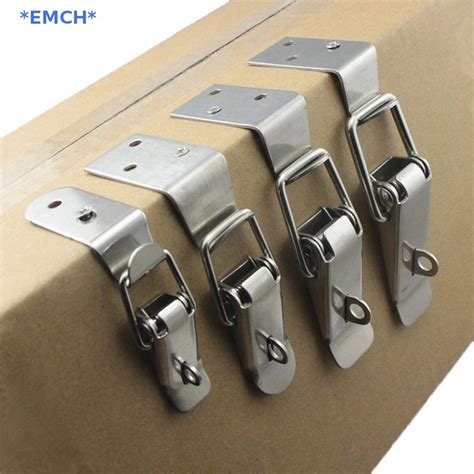 10pcs 90 Degrees Spring Loaded Toggle Lock Toggle Latch Clamp Duck Mouth Buckle Hook Lock