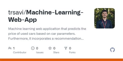 github trsavi machine learning web app machine learning web
