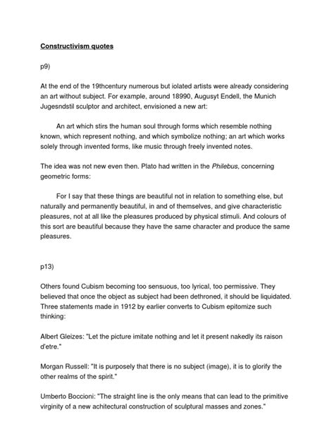 Key Quotes On Constructivism Pdf Abstract Art Paintings