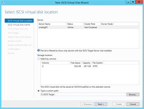 How To Create An ISCSI Target On Windows Server 2012