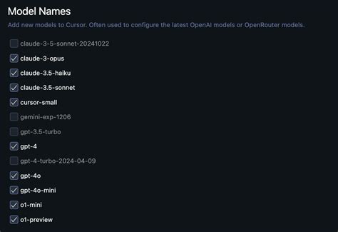 Why Is My Models List In Cursor Settings Missing So Many Models Pro