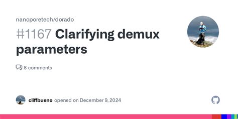 clarifying demux parameters · issue 1167 · nanoporetech dorado · github