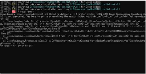 No Dicom Codecs Were Found After Searching Dicomnativedll · Issue