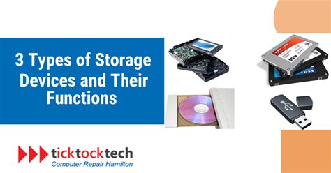 3 Types Of Storage Devices And Their Functions Computer Repair Ticktocktech