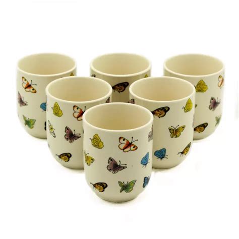 Herbal Tea Cups Butterflies Onyx Dragon