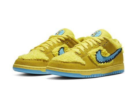 Grateful Dead Bears X Nike Sb Dunk Low Yellow Cj5378 300 Release Date
