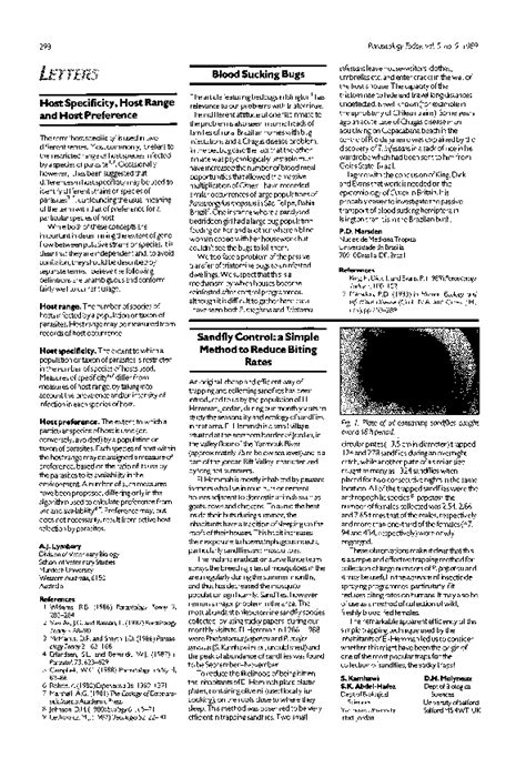Pdf Host Specificity Host Range And Host Preference