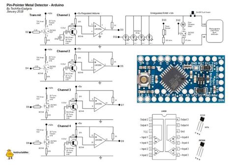Pin Pointer Metal Detector Arduino For Metal Enthusiasts