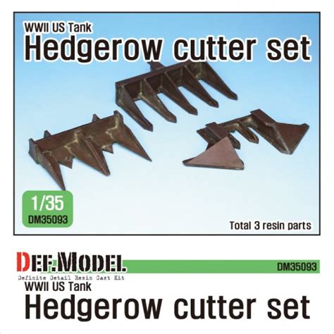 135 Wwii Us Tank Hedgerow Cutter Set For Shermanm10gmcstuart Def Dm35093