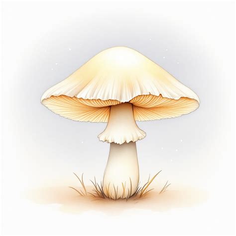 Free Luminous Woodland Mushroom Image Mushroom Watercolor Ethereal