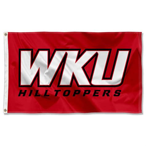 Western Kentucky Hilltoppers Wku Logo Flag State Street Products