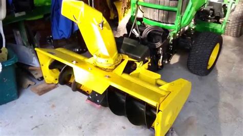 John Deere Single Stage Snow Blower Attachment At Clifford Hochstetler Blog