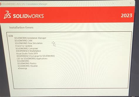 Issue Installing Rsolidworks