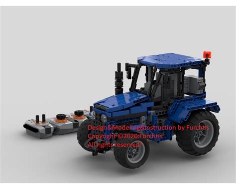 Lego Moc Tractor Full Rc By Furchtis Rebrickable Build With Lego