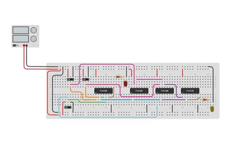 Circuit Design Lab 2 Part C Full Subtractor Tinkercad