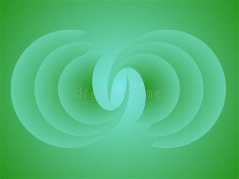 The Abstract Form Of A Combination Of Three Elegant Curved Shapes Is In The Center With A