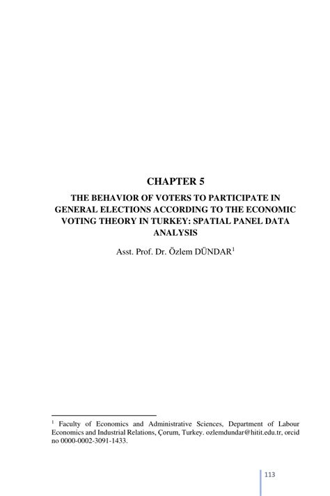 Pdf The Behavior Of Voters To Participate In General Elections