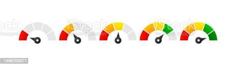 Speedometer Gauge Meter Signs Scale Level Of Performance Speed Dial Indicator Low And High ...