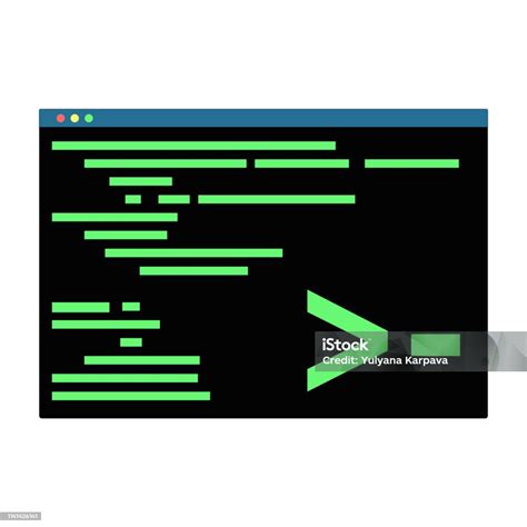 vetores de interface de linha de comando cli vector a ilustração de ti