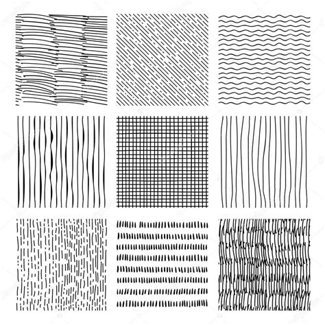 Set Of Hand Drawn Textures Brush Strokes — Stock Vector © Zverkova