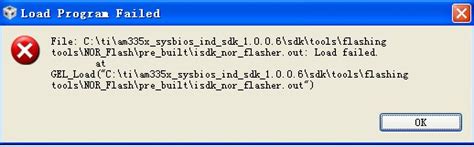 Error About Am335xsysbiosindsdk1006 Ccs52000069win32