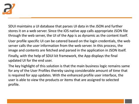 Server Driven User Interface Sdui Framework For I Os Applications Pptx