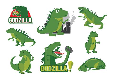 Godzilla Free Vector Art 3449 Free Downloads