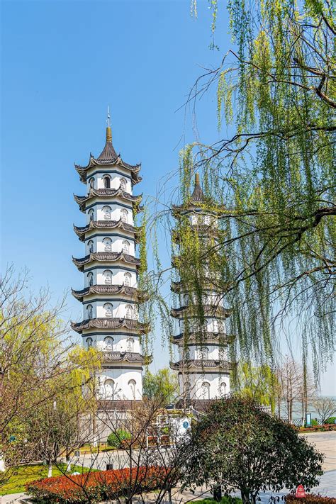 环太湖游之吴江七都双塔 中关村在线摄影论坛