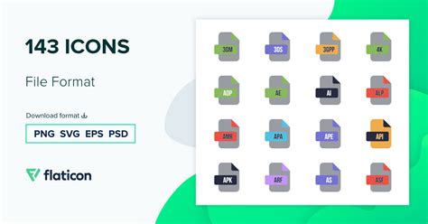 file format icon pack color fill 140 svg icons