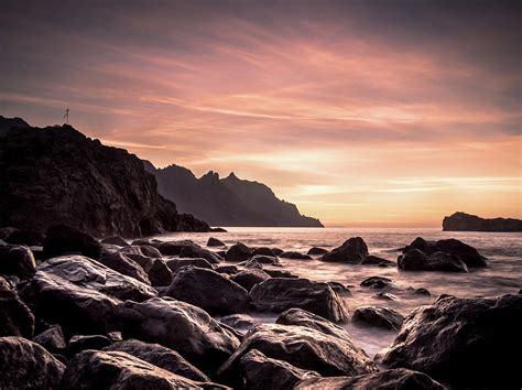 Rocky Coast Sunset Photograph By Andreas Wonisch Fine Art America
