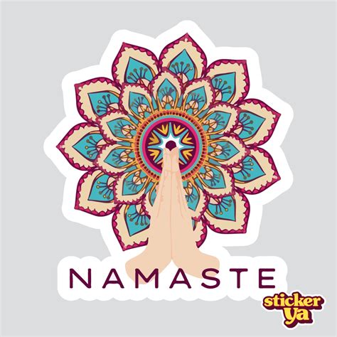 Stiker Sticker De Namaste 3 Namaste Stickerya
