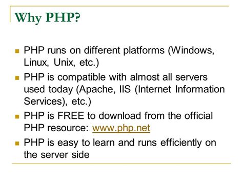 Php What Is Php Php Stands For Php Hypertext Preprocessor Php Is A