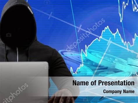 Laptop Male Hacker Table Against Powerpoint Template Laptop Male