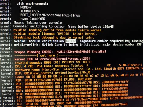 Arch Linux Hw Rtx 3070 Ti Driver 51054 7 Display Hangs While Loading Driver Kernel