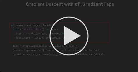 Gradient Descent Using Gradient Tape Differentiation And Gradients