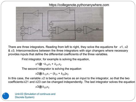 Unit 2 Simulation Of Continuous And Discrete Systempptx Physics