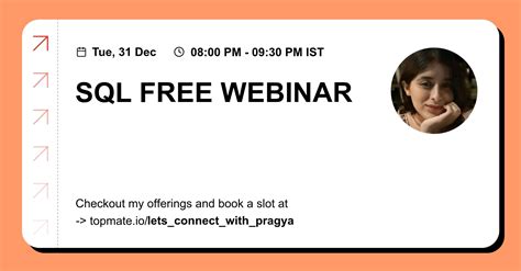 Sql Free Webinar With Pragya Rathi