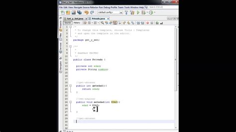 Curso De Java 17 Get And Set Youtube
