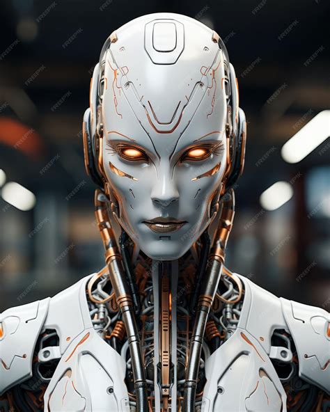 Premium Photo Ai Generation Robot Portrait 3d Render