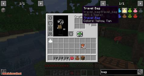 Travel Bag Mod Super Duper Magical Bags Minecraft Net