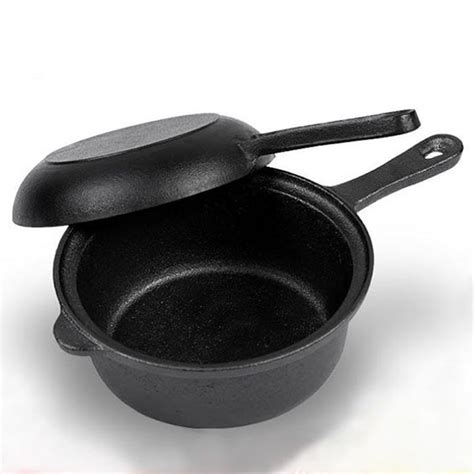 2 In 1 Pot And Fry Pan Combo Set 22cm Bbq Bro