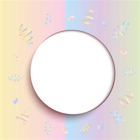 종이 원과 그림자와 함께 3d 배경입니다 텍스트 또는 이미지를 위한 공간이 있는 추상 배너입니다 프리미엄 벡터