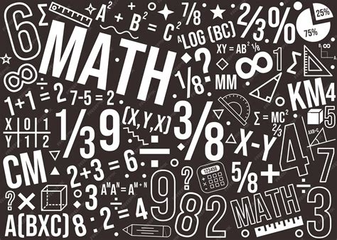 Premium Vector Mathematics Pattern Or Background Design