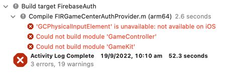 Cannot Build Gamekit With Xcode 141 Beta · Issue 10231 · Firebase
